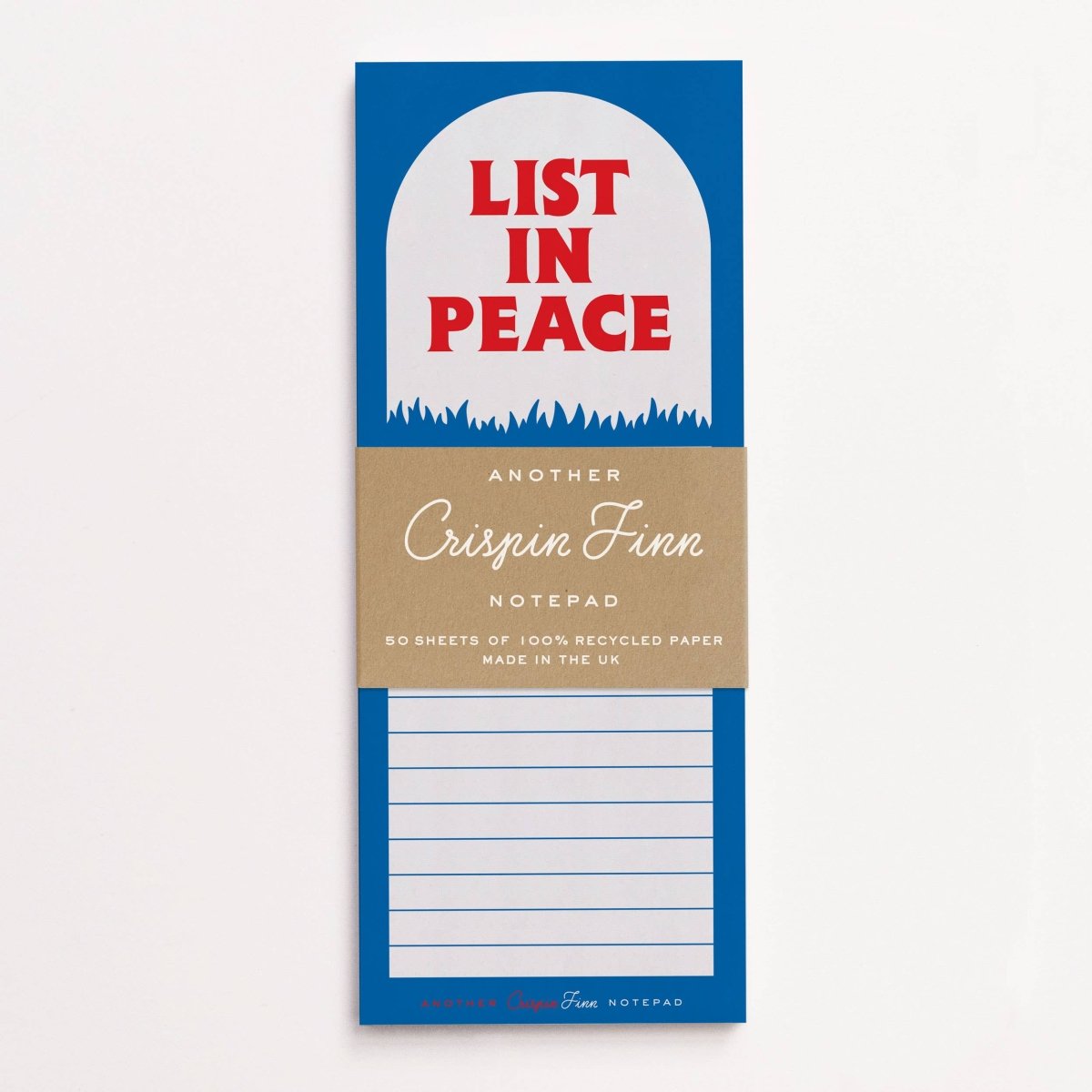 List In Peace Note Pad – Black & Beech