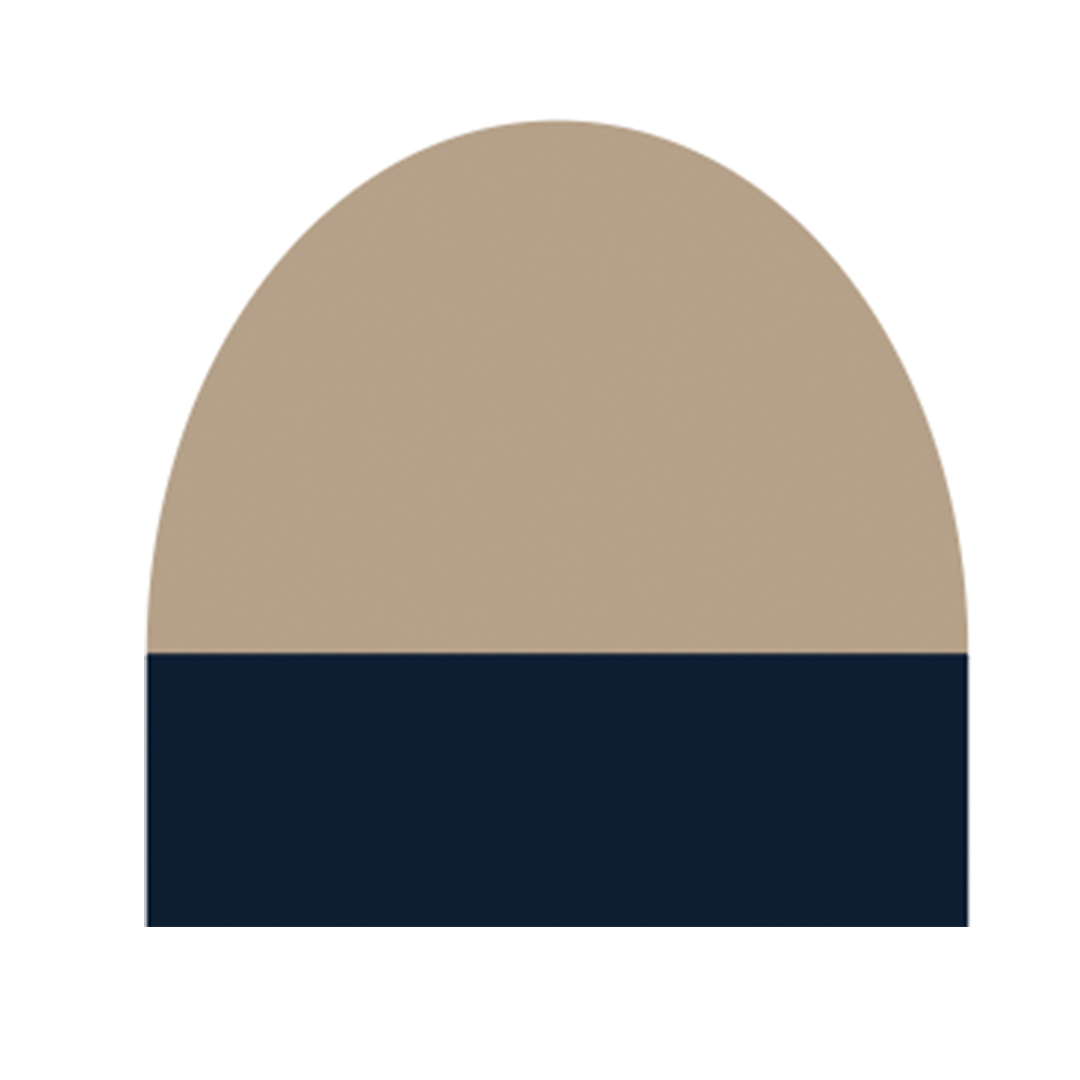 Color Block Beanie in Oat & Clay – Black & Beech