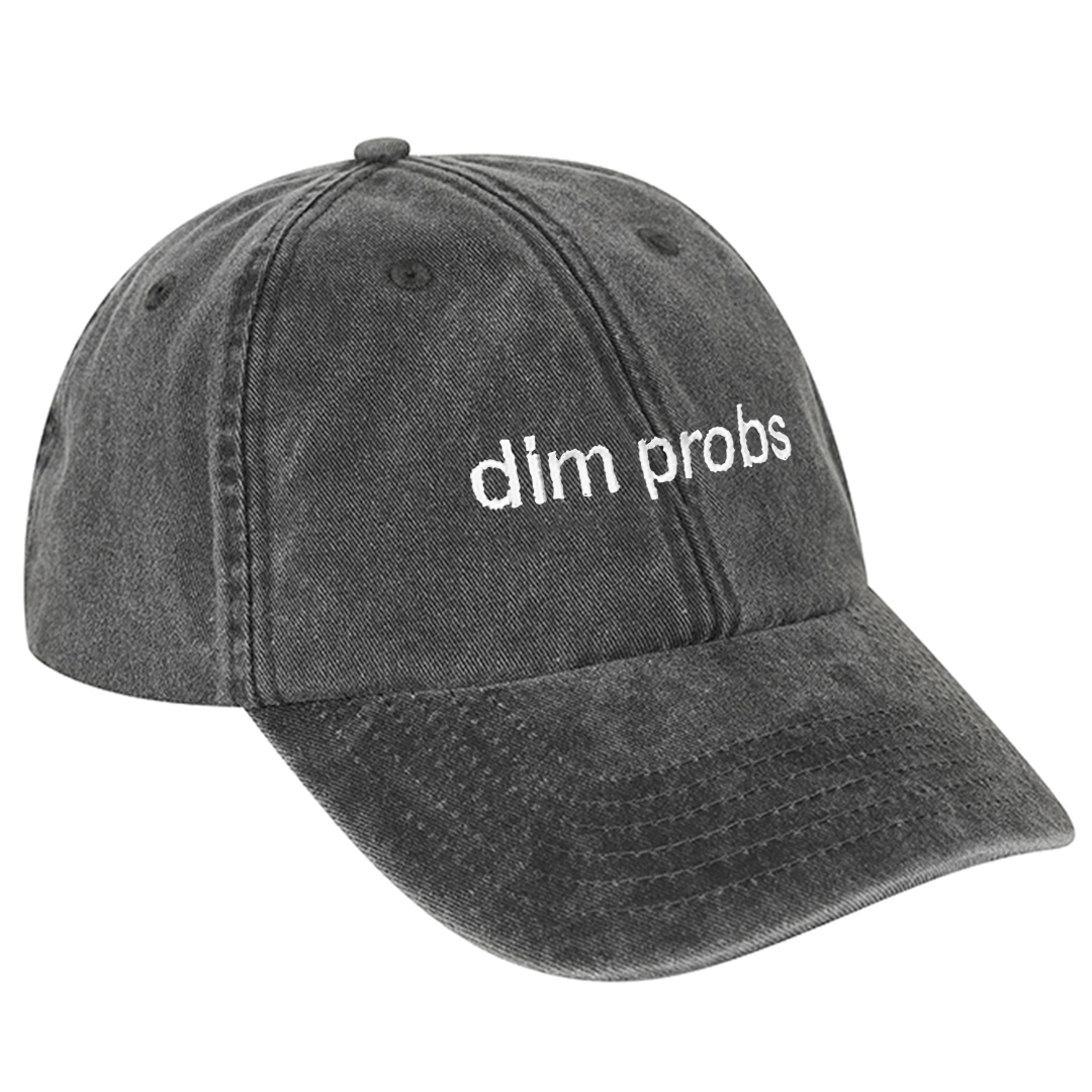 Dim Probs Baseball Cap – Black & Beech