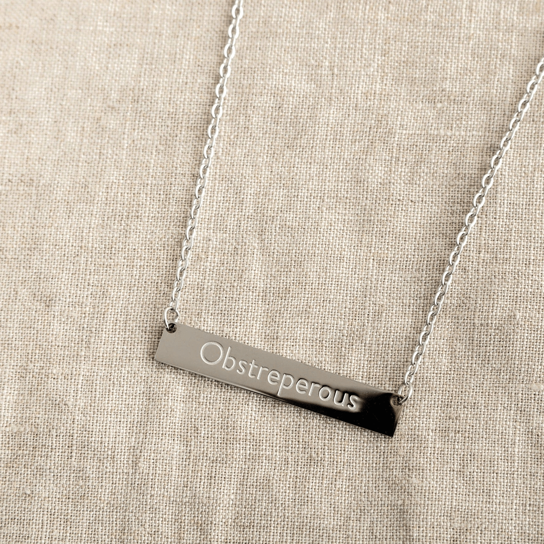 Obstreperous Repeal Necklace – Black & Beech