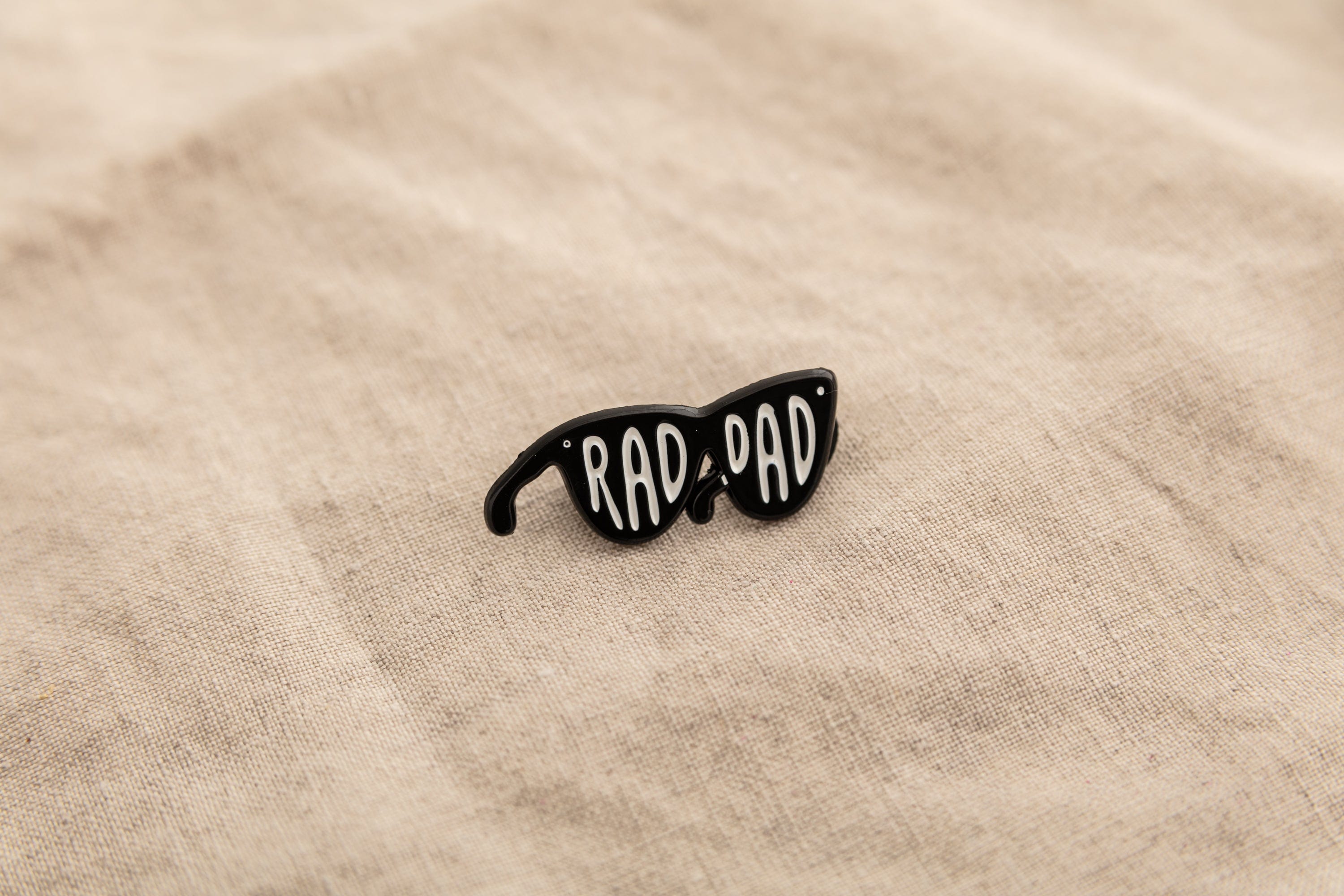 RAD DAD Enamel Pin - Glasses – Black & Beech